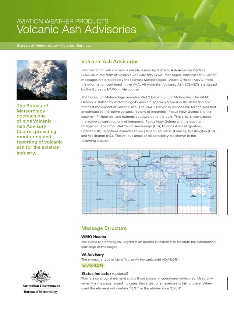Volcanic Ash Advisories | PDF | Applied And Interdisciplinary Physics | Branches Of Meteorology