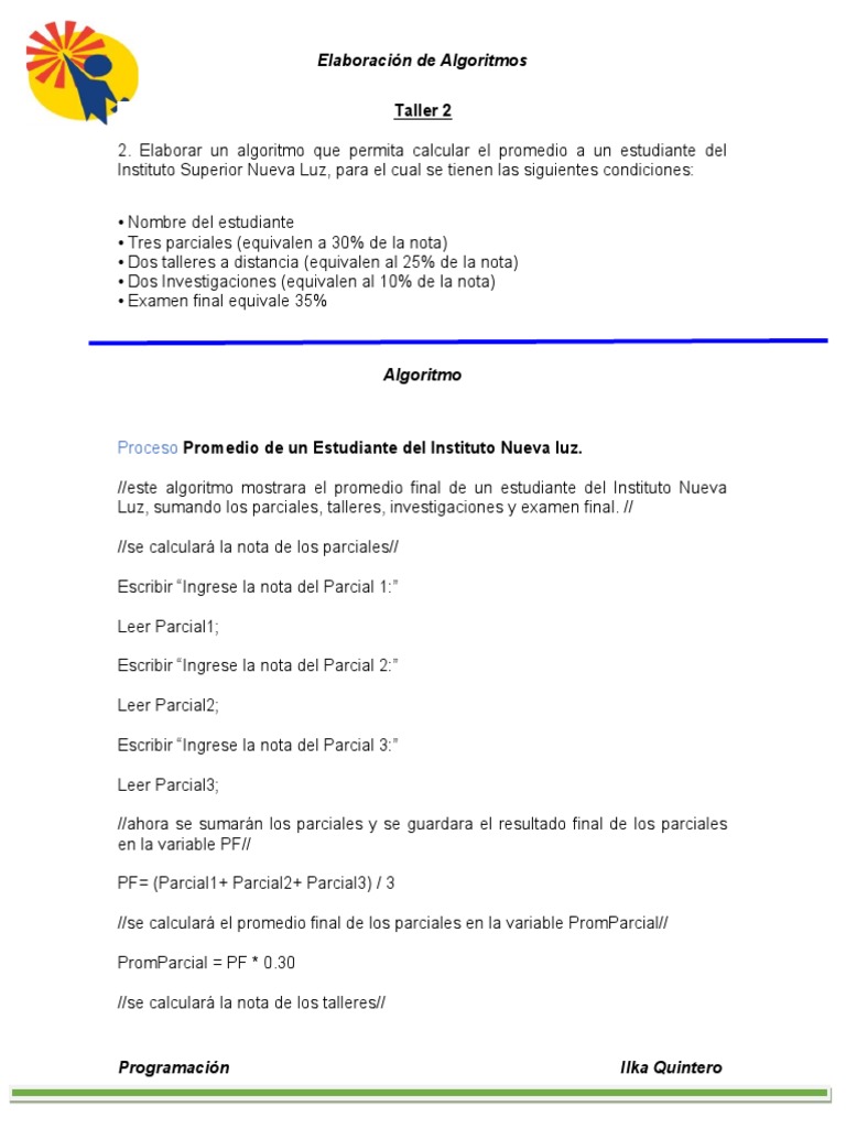 Algoritmo 2 y 3 | PDF | Algoritmos | Desarrollo de software