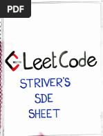 Leetcode DSA Sheet by Fraz | PDF | Computer Programming | Algorithms And Data Structures