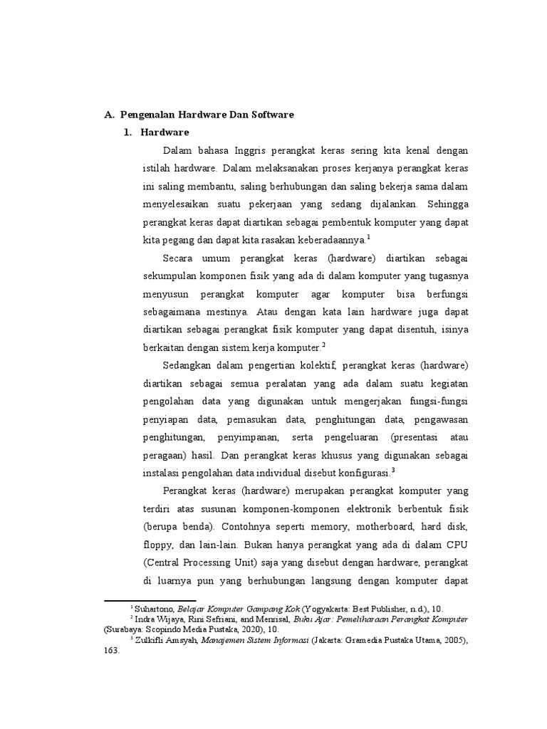 Pengenalan Hardware & Software | PDF