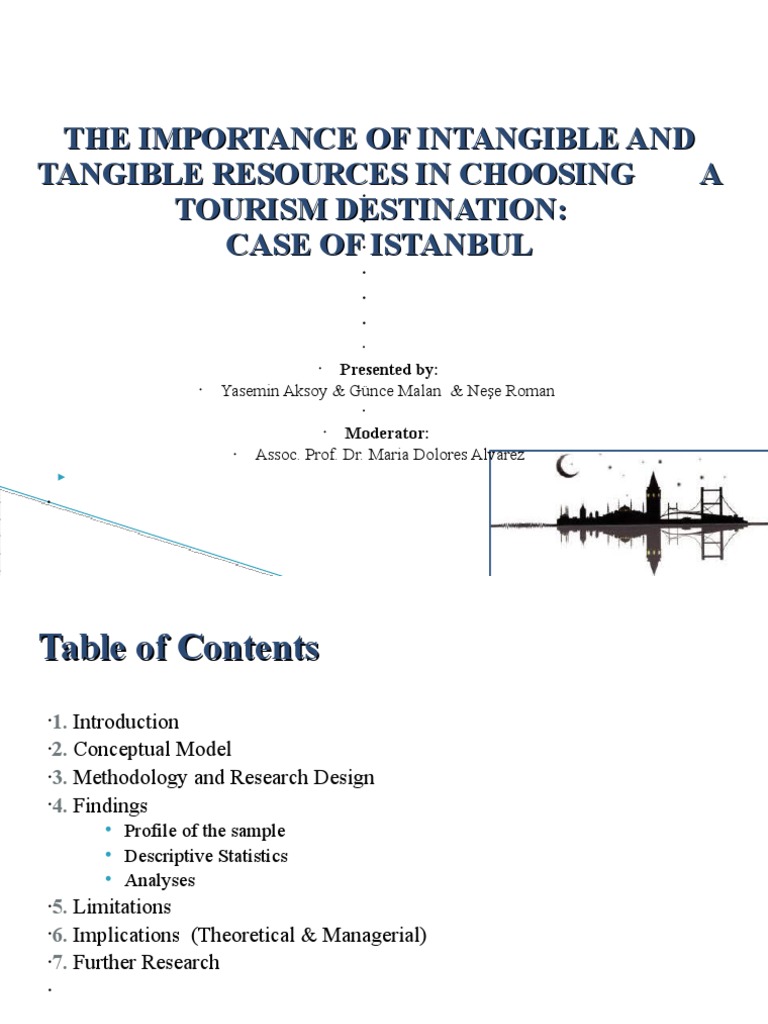 TRM 492.02 Tourism Research Topics Final Presentation | PDF | Istanbul ...