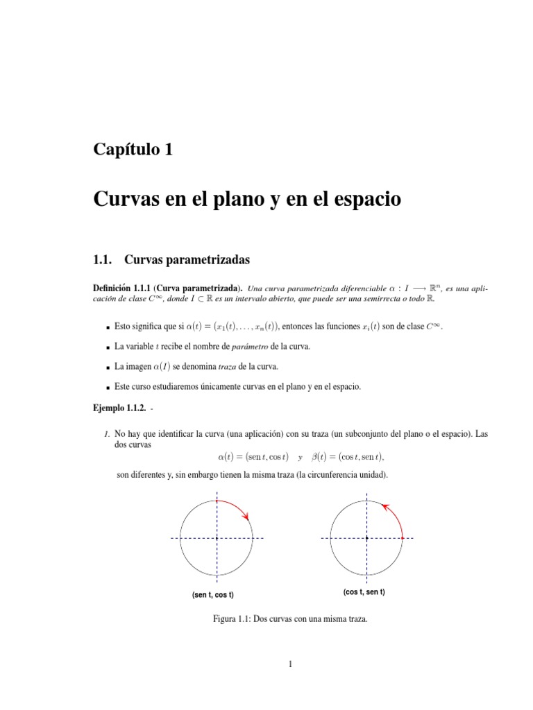 Curvas 1 | PDF | Curva | Vector Euclidiano