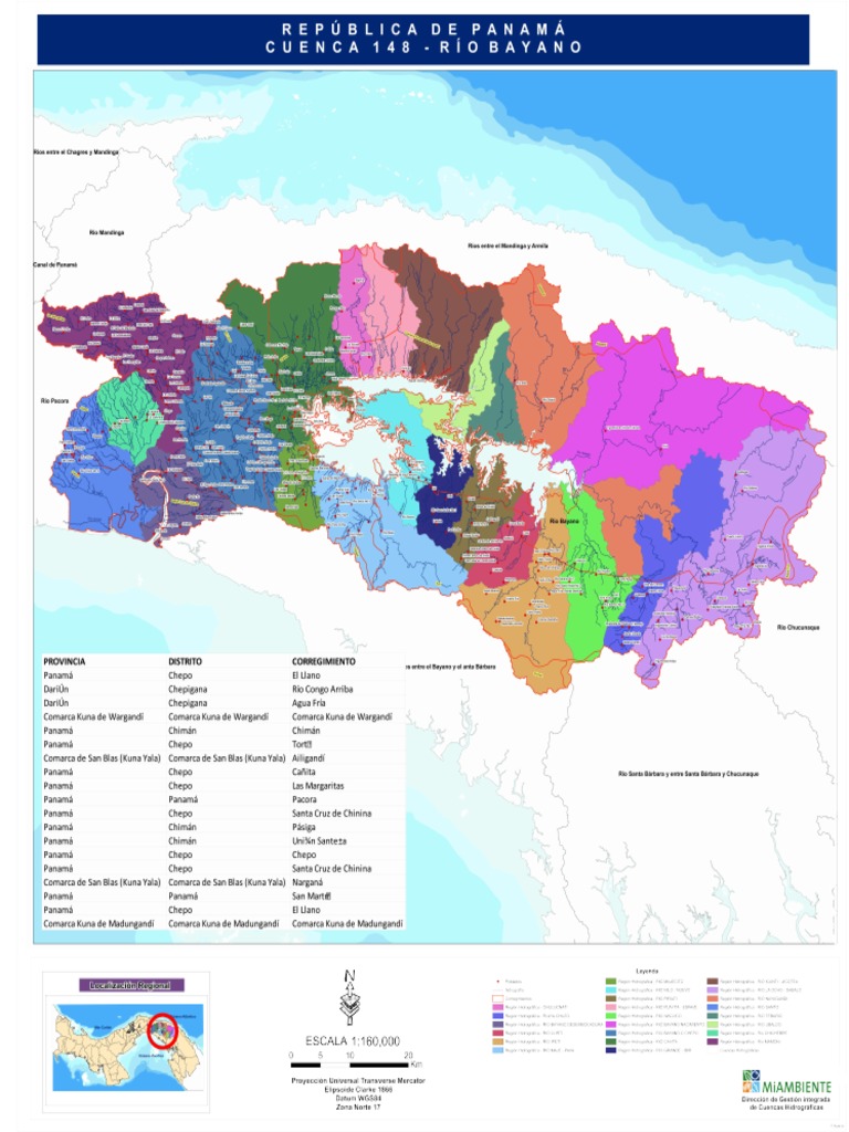 Cuenca Hidrografica Rio Bayano 148 | PDF