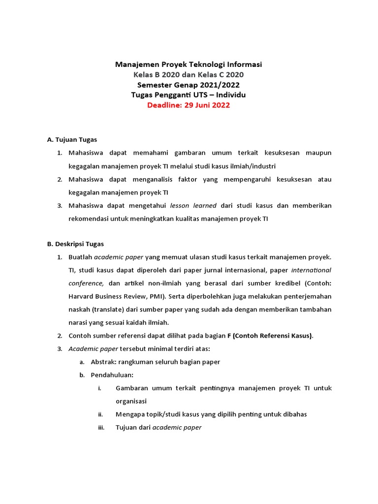 Tugas Pengganti UTS (MPTI - 2022) | PDF