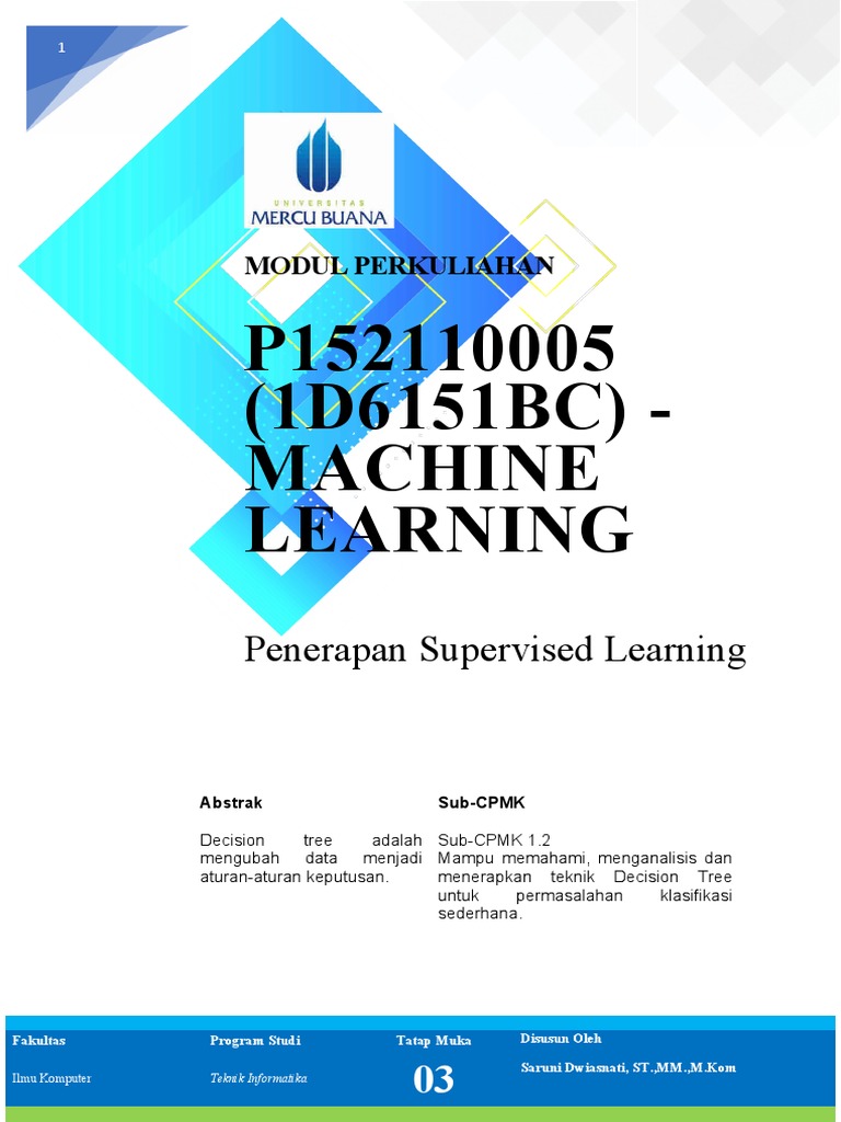 ML Pertemuan 3 | PDF | Komputer | Teknologi & Rekayasa