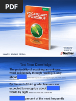 Level B: Unit 1 Vocabulary Answers | PDF