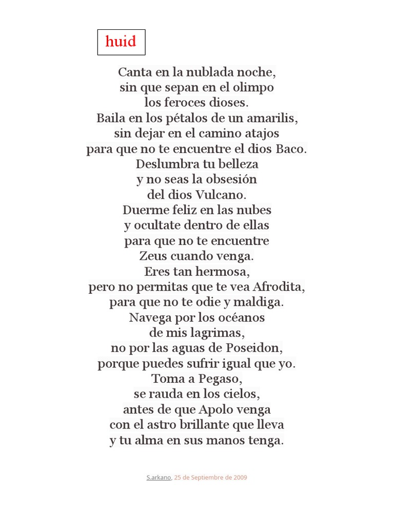 Poema de 25 Versos | PDF