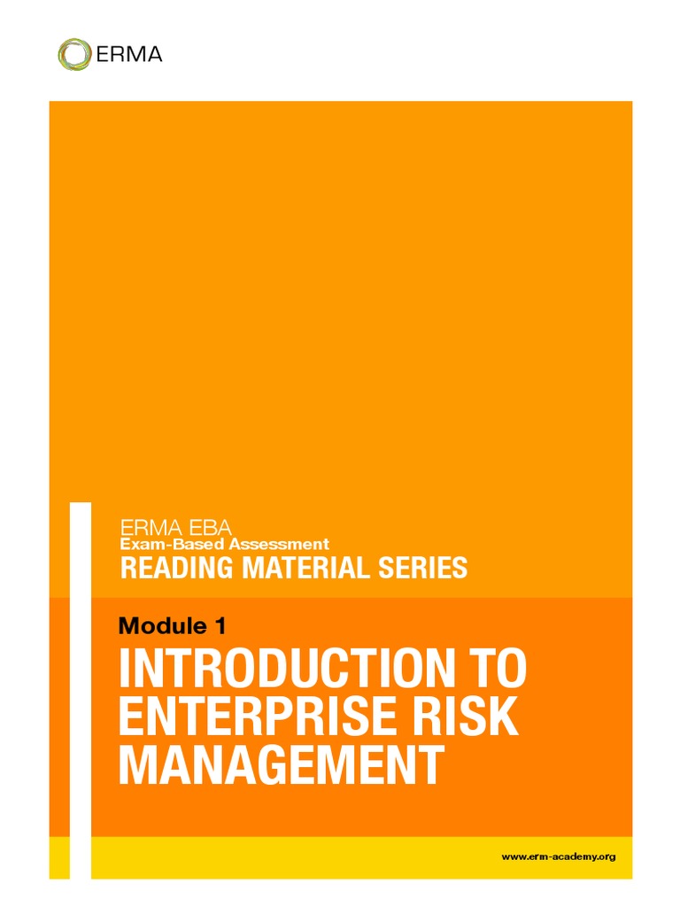 ERMA EBA - Reading Material Module 1 - Introduction To ERM | PDF ...