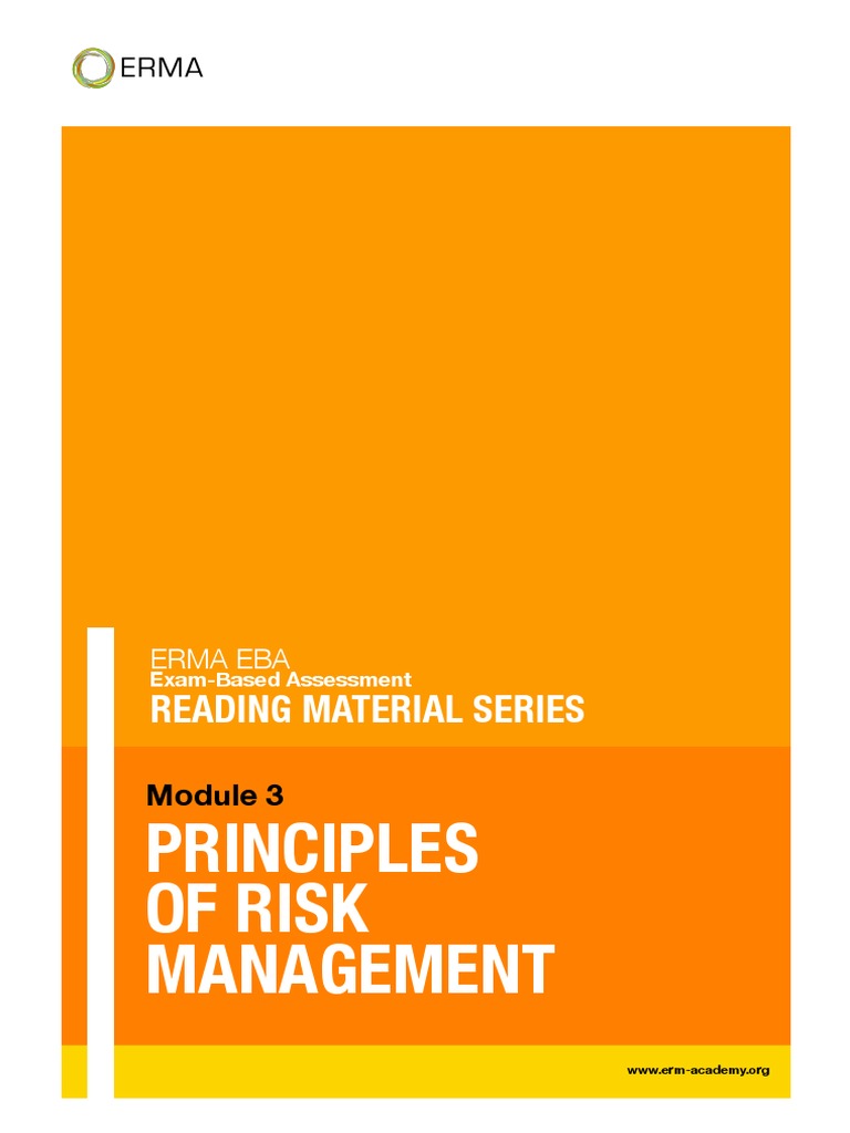 ERMA EBA - Reading Material Module 3 - Principles of Risk Management ...