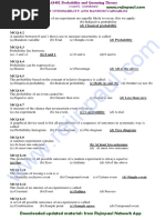 MCQ Random Variable and Probability Distributions Wiht Correct Answers | PDF | Probability ...