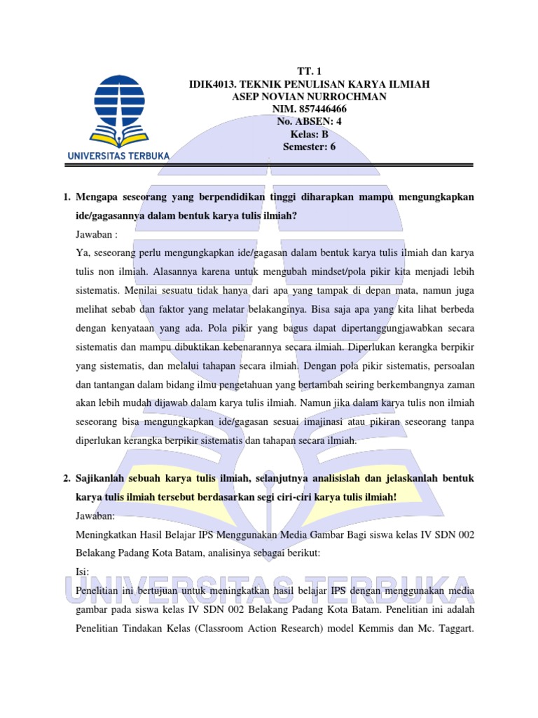 4 Asep Novian Nurrochman Kelas B Tpki | PDF | Karier & Perkembangan