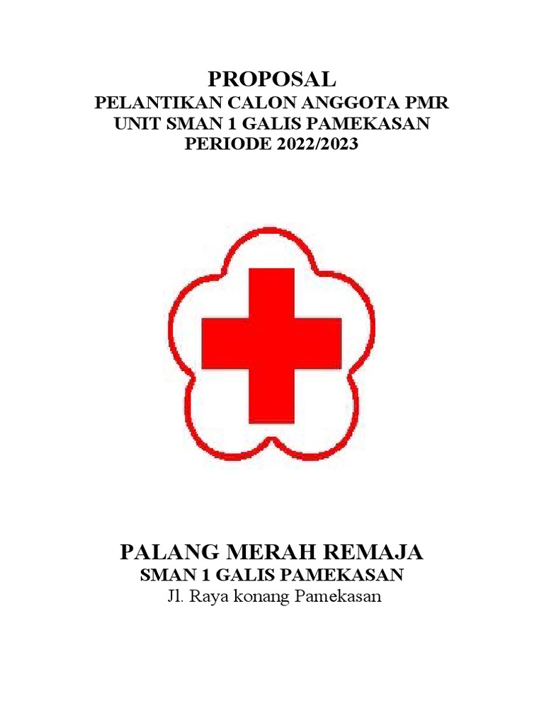 Proposal Pelantikan Anggota Baru PMR Smansaga | PDF