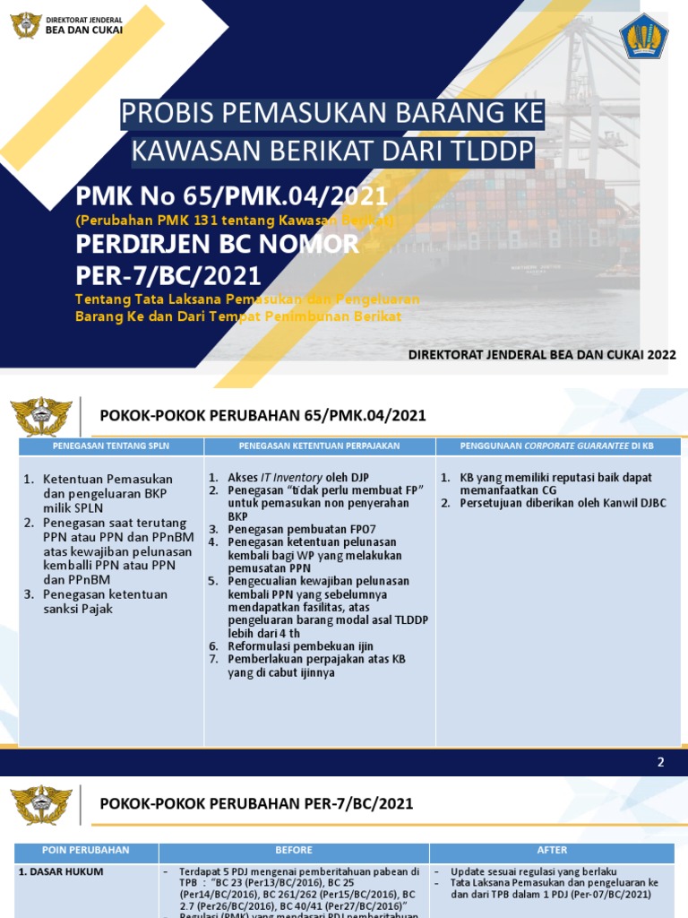 Proses Bisnis BC 4.0 Kawasan Berikat | PDF