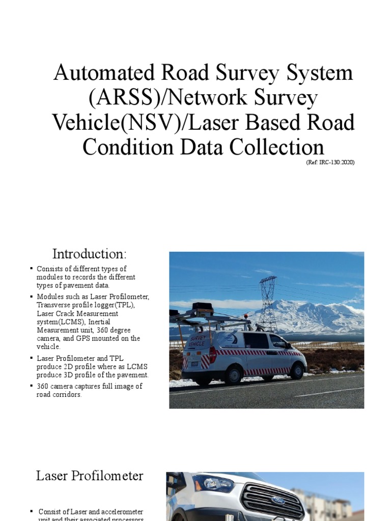 Automated Road Survey System Overview | PDF | Road | Optics