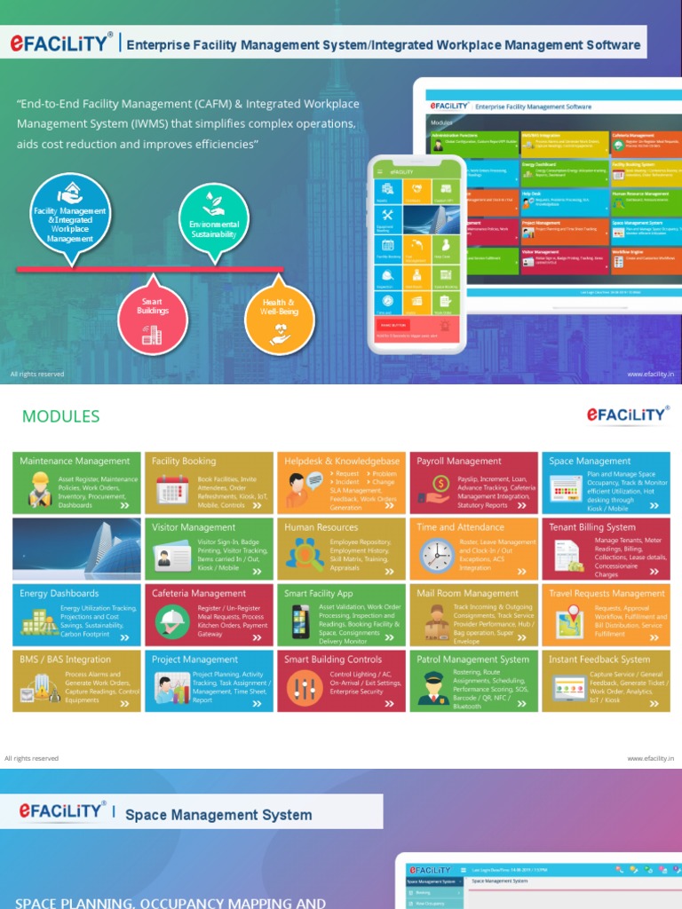 Enterprise Facility Management System/Integrated Workplace Management Software | PDF | Building ...