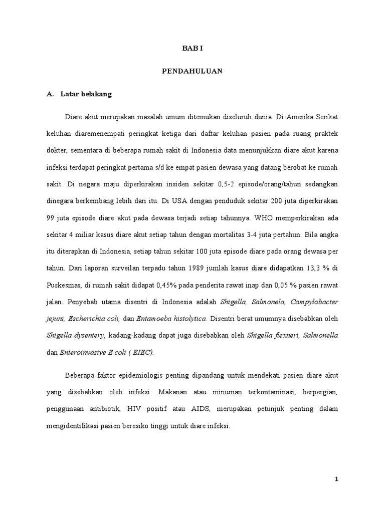 Laporan Kasus Diare Akut Dehidrasi Berat | PDF