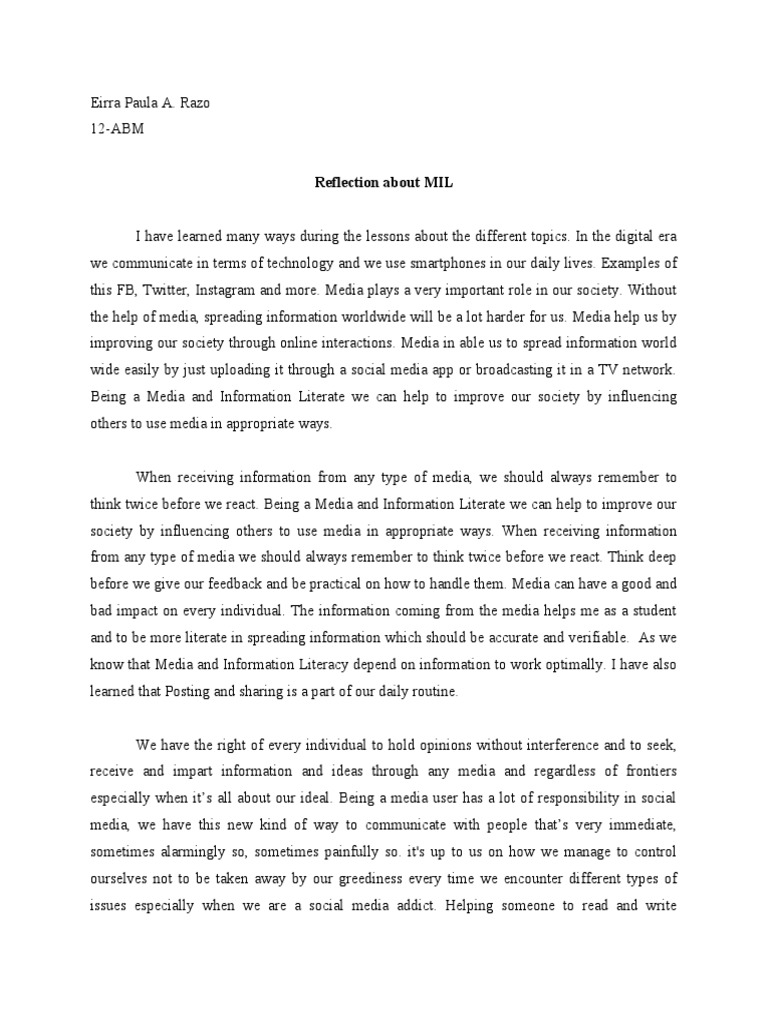 Eirra Paula - RECREATIONAL ACTIVITIES VLOG and REFLECTION PAPER (PE and ...