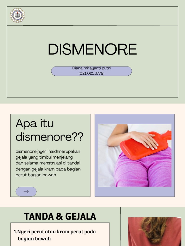 Materi Dismenore Atau Nyeri Haid | PDF