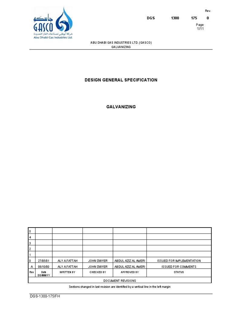 Galvanizing Procedure | Download Free PDF | Galvanization | Quality Assurance