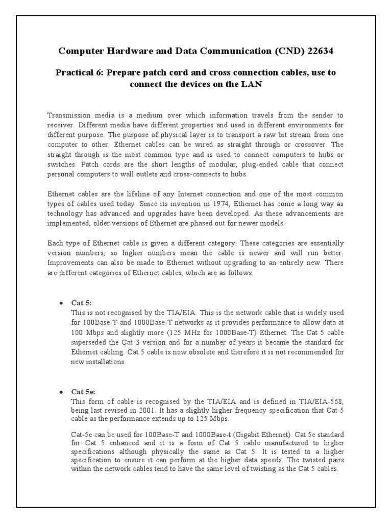 Computer Hardware and Data Communication (CND) 22634 | PDF | Computer ...