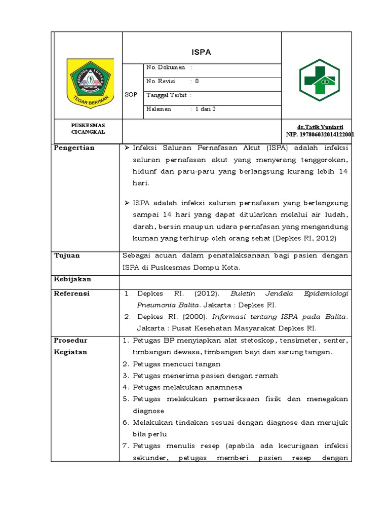 Sop Ispa 1 | PDF