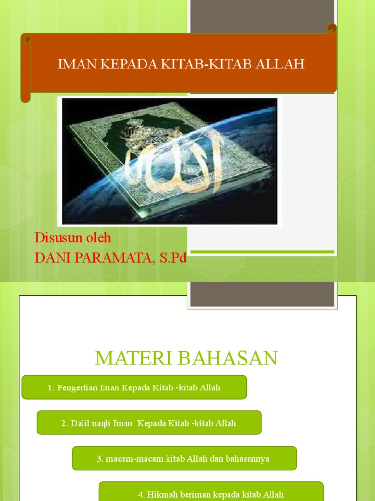 Iman kepada Kitab-Kitab Allah: Pengertian dan Hikmah | PDF