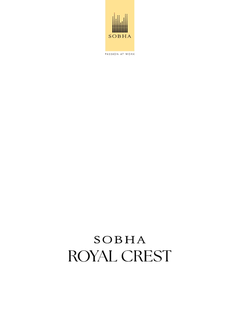 SOBHA Royal Crest RERA BOOKLET | PDF