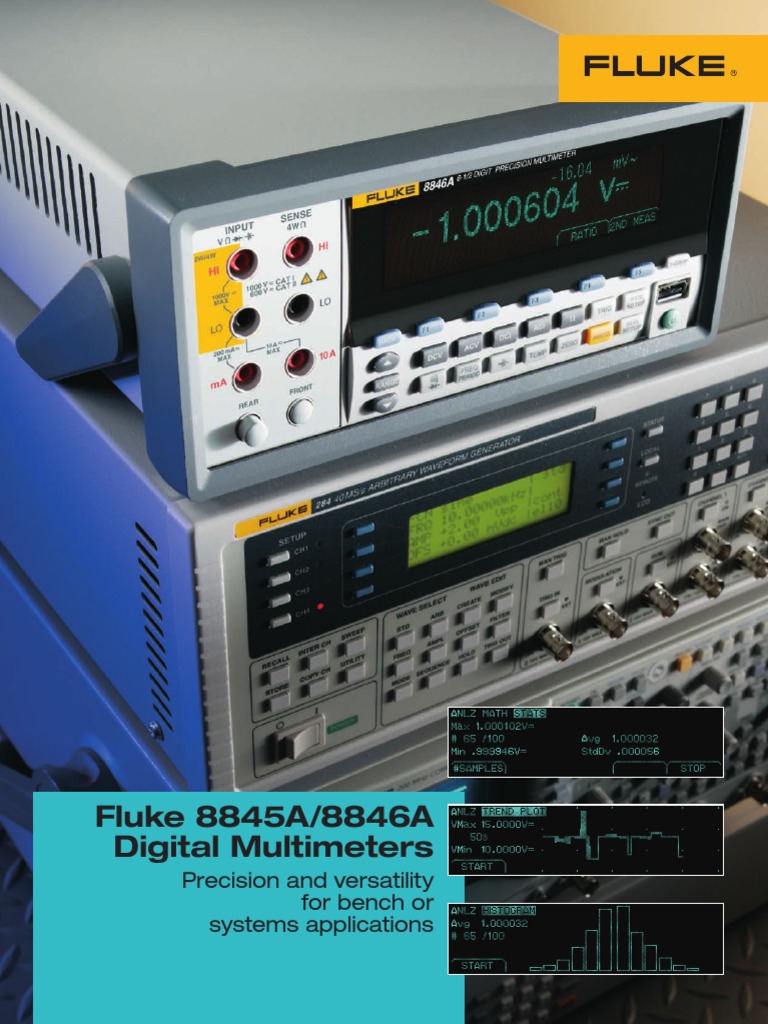 Fluke 8846A - 6.5 Digit Precision Mulitmeter | PDF | Electrical Engineering | Computer Engineering