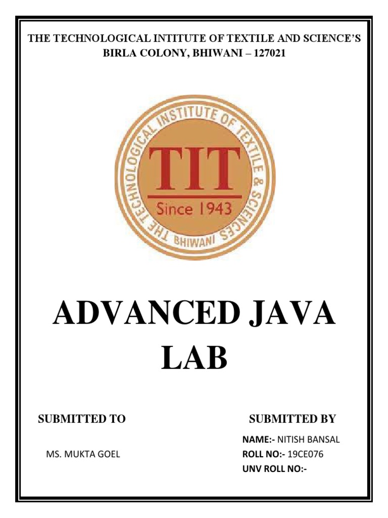 AJ Practical File (6th Sem) | PDF | Software Architecture | Information Technology Management