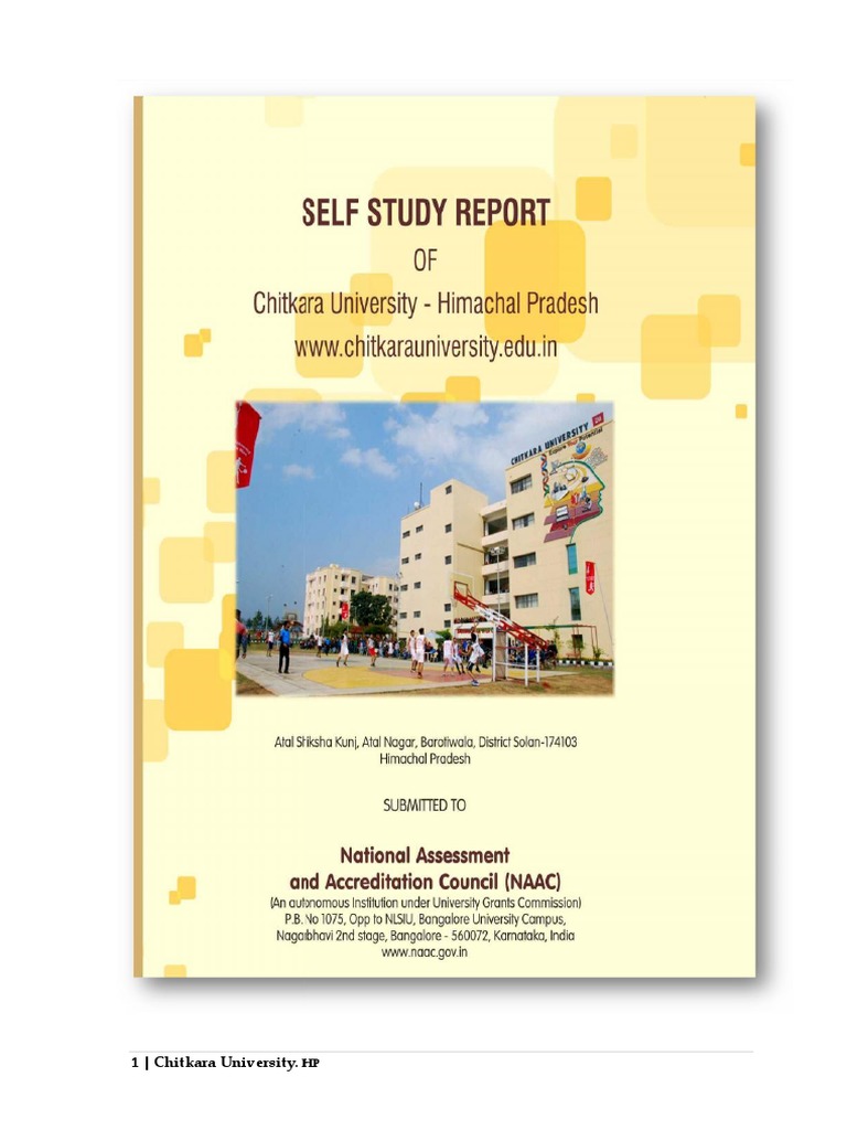 Self Study Report | PDF | Curriculum | University