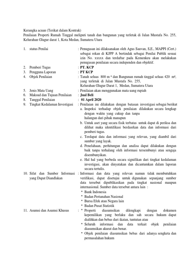 Case 5.1 (Lingkup Penugasan) | PDF