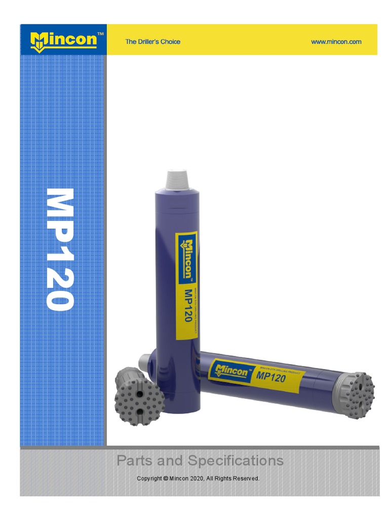 2020 - Mincon-MP120-DTH-Hammer - Parts-and-Specifications-Sheet SD12 ...