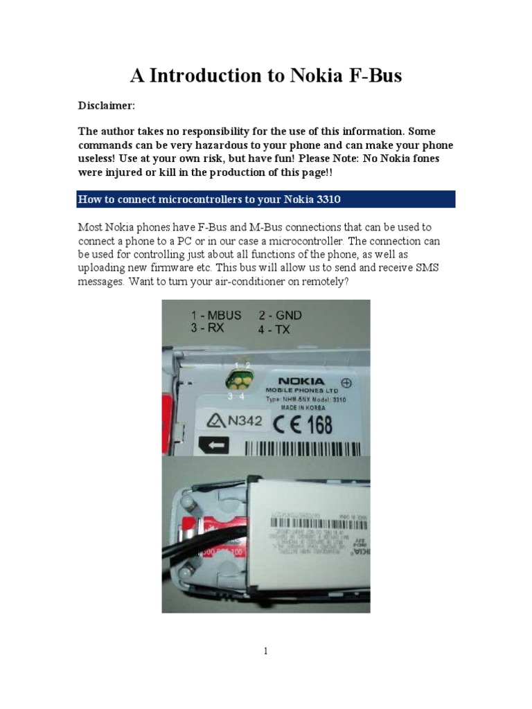 Understanding Nokia F-Bus Protocol | PDF | Short Message Service ...