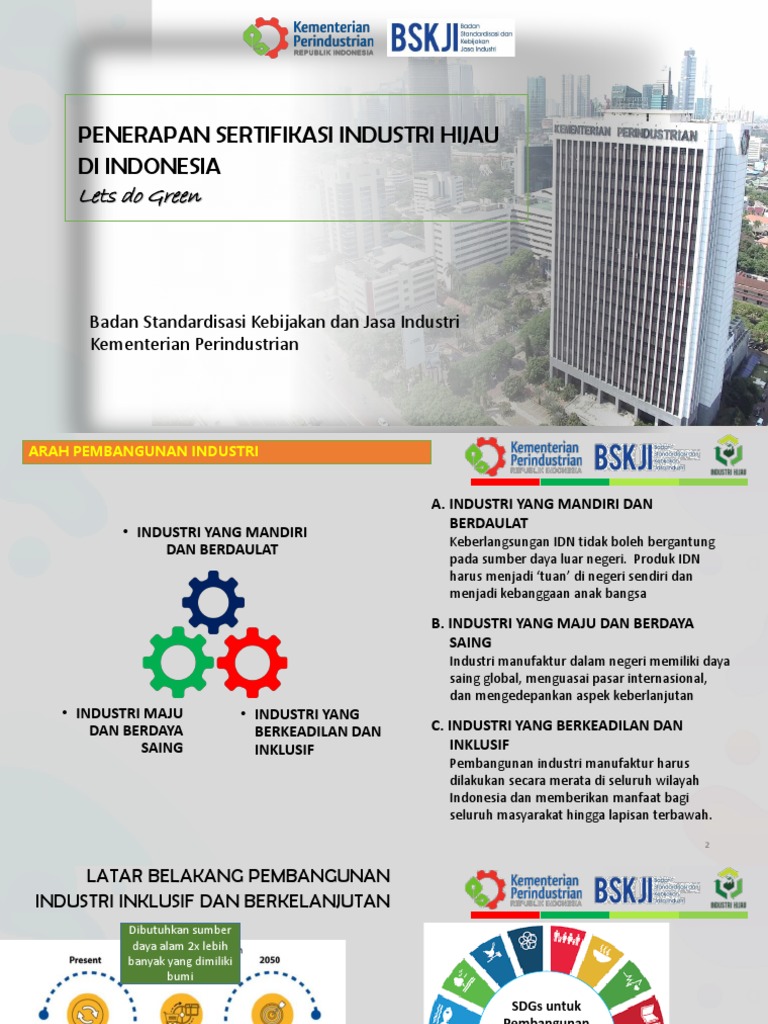 Paparan Sertifikasi Industri Hijau - Bali Final Rev | PDF