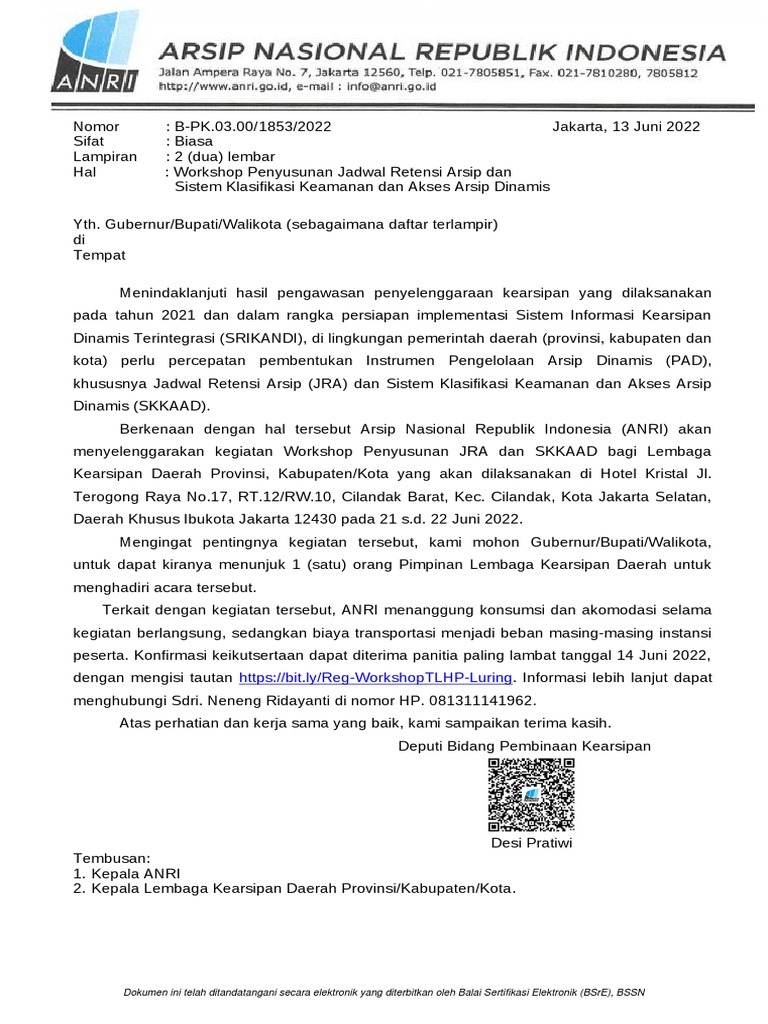 Undangan Workshop TLHP Luring | PDF