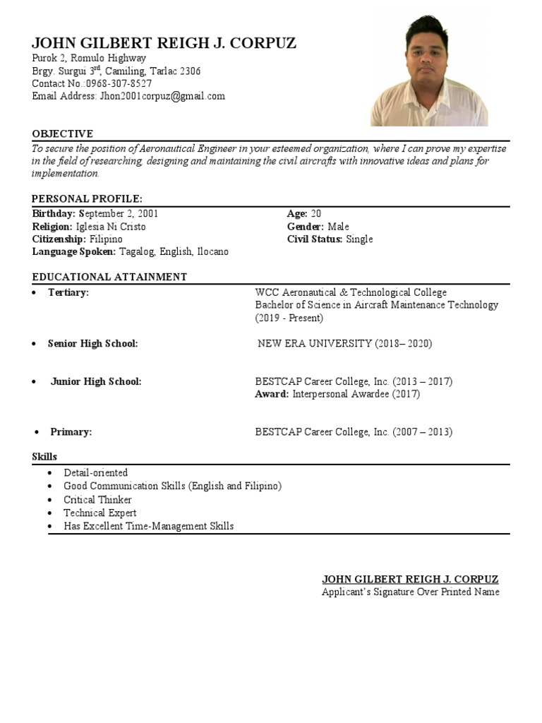 Resume Gilbert | PDF