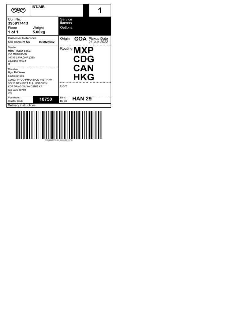 myTNT2 Merged Shipping Document | PDF | United States Postal Service ...