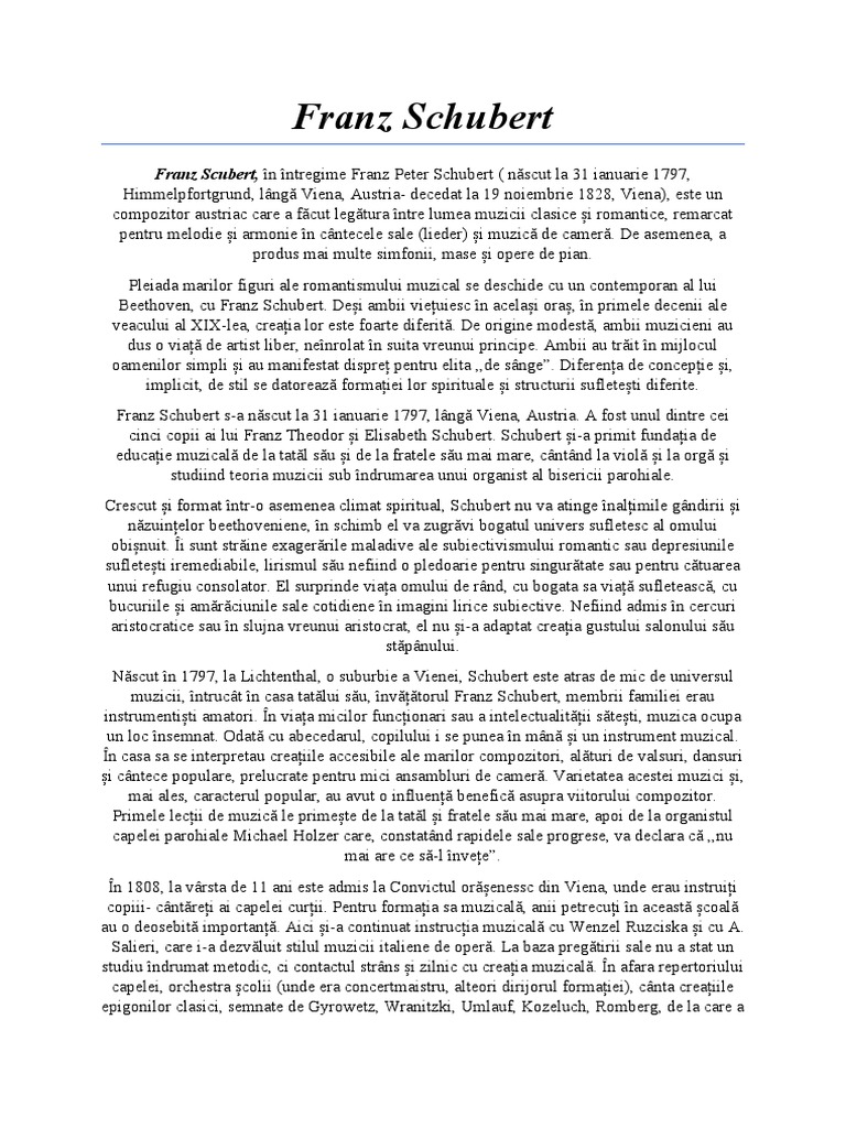 Franz Schubert | PDF