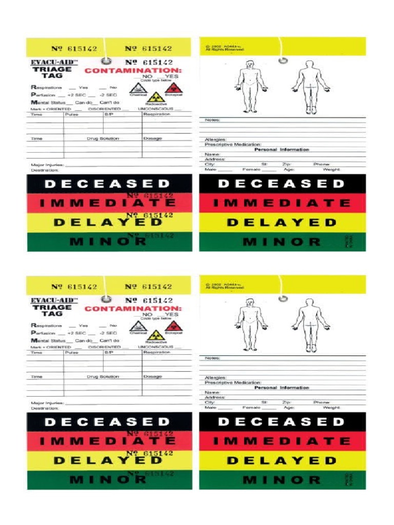 Triage Tag | PDF