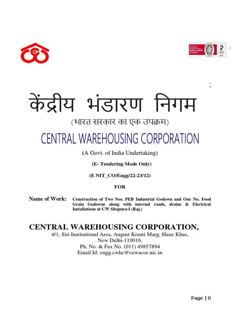 CWC TENDER - PDF - View | PDF | Power Of Attorney | Income Statement