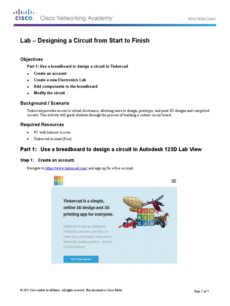 2.1.3.4 Lab - Designing A Circuit From Start To Finish | PDF ...
