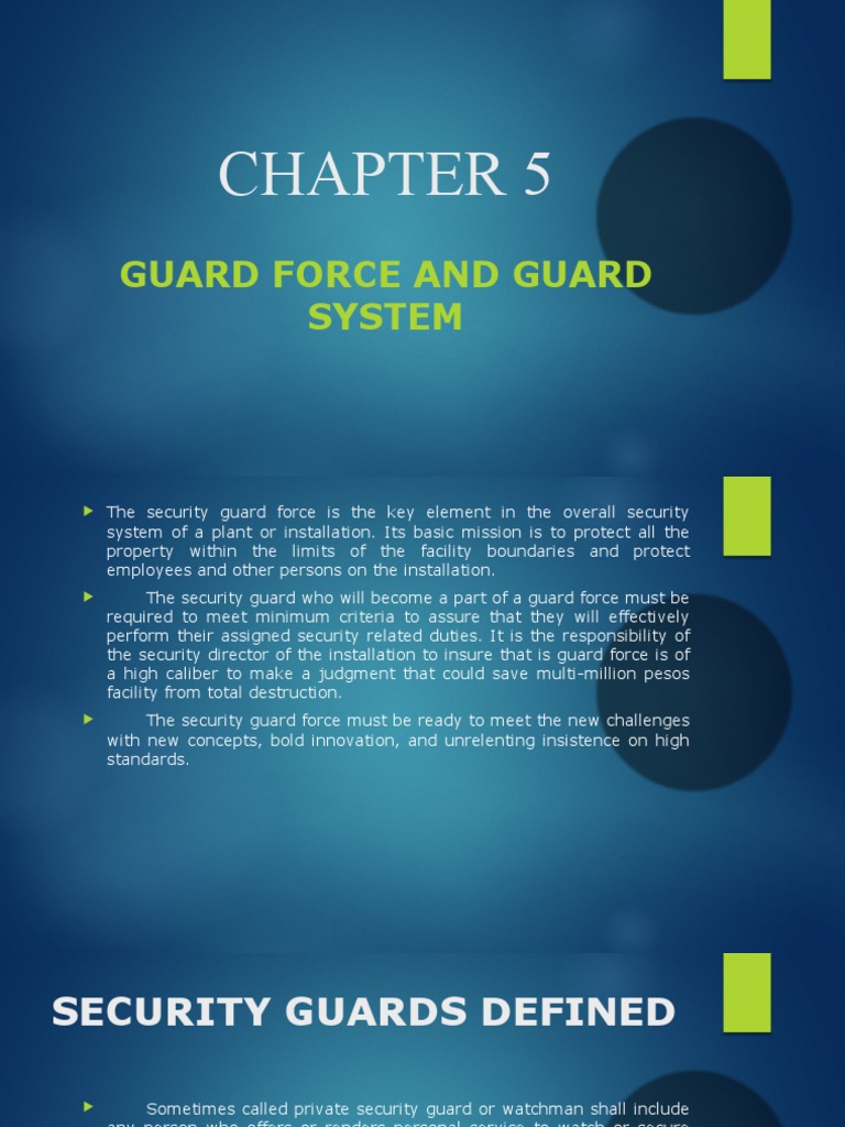 Guard Force and Guard System | PDF | Security Guard | Police