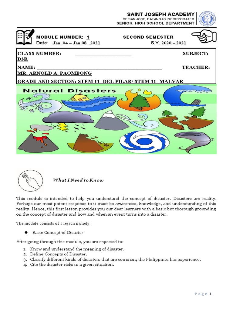 D3R - Module-1-2 - 2ND Sem - Grade-11 - Stem-Del-Pilar - Stem-Malvar ...