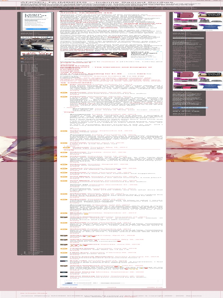 Angel Numbers - Joanne Sacred Scribes Angel Number 456 | PDF | Angel ...