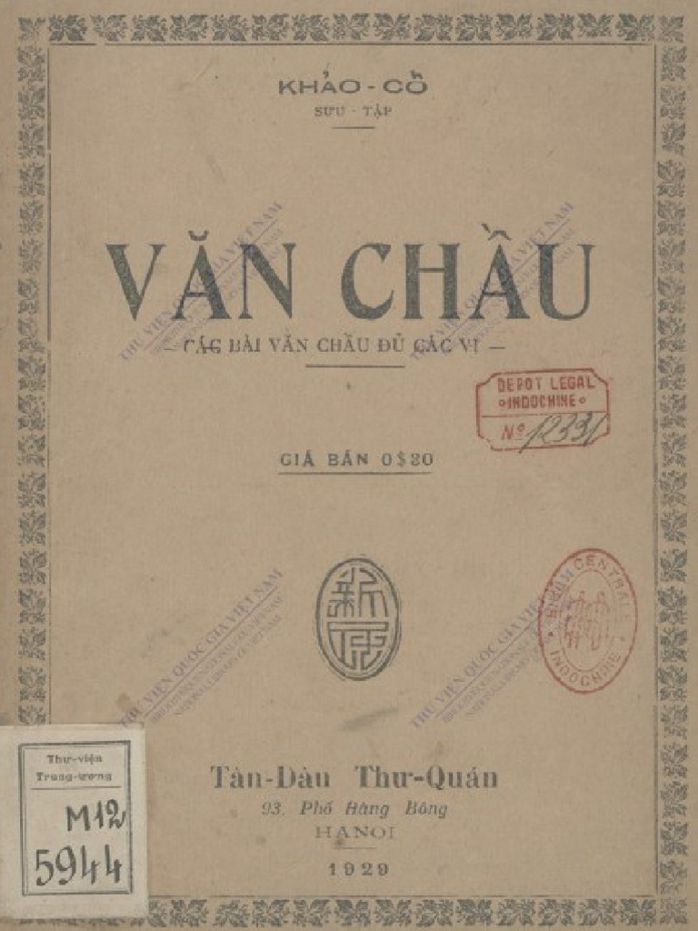 Van Chau - Tan Dan Thu Quan | PDF