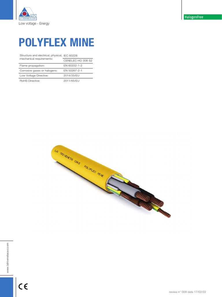 Polyflex Mine Rev009 | PDF | Materials | Electrical Engineering