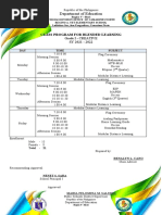 Sample of Multigrade Class Program | PDF | Learning