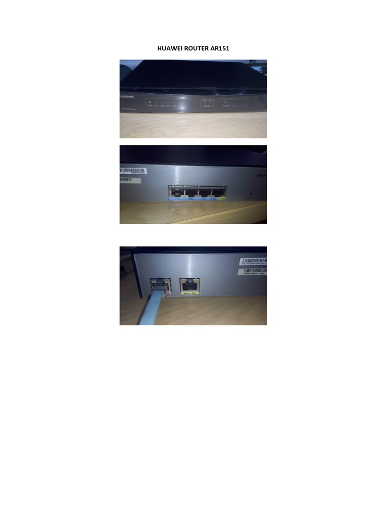 Huawei Router Ar151 Commands | PDF
