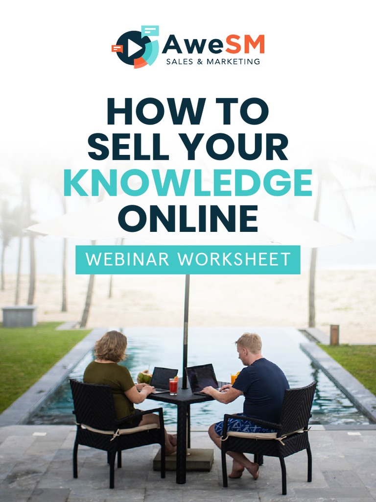WORKSHEET How To Sell Knowledge Online - AweSM-A4 | PDF | Electronic ...