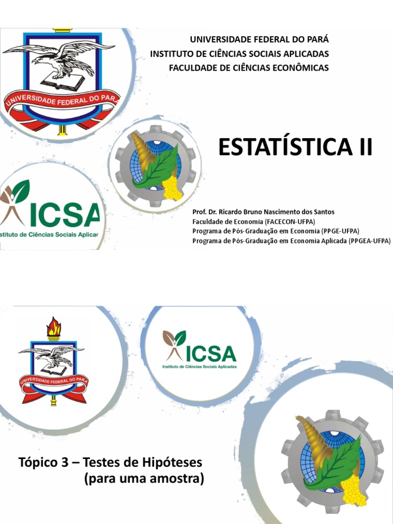 Tópico 3 - Testes de Hípoteses - 2 Amostras | PDF | Teste de hipótese ...